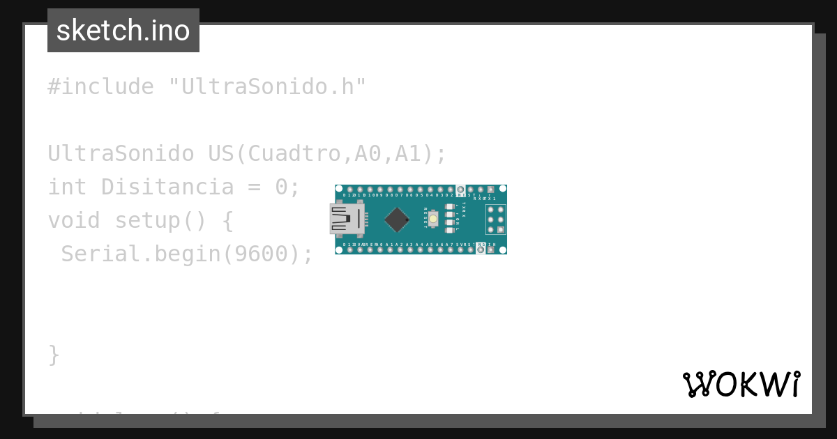 Ultrasonido Wokwi Esp32 Stm32 Arduino Simulator 