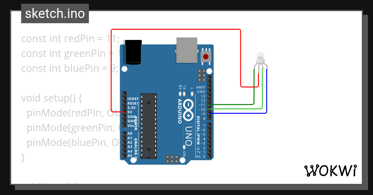 Rgb Wokwi Esp32 Stm32 Arduino Simulator 
