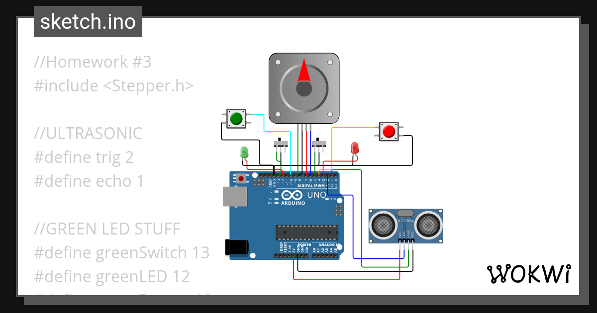 Homework #3 V.2 - Wokwi ESP32, STM32, Arduino Simulator