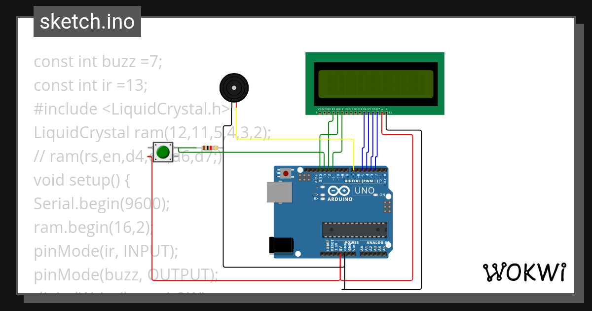 ALERT SYSTEM - Wokwi ESP32, STM32, Arduino Simulator