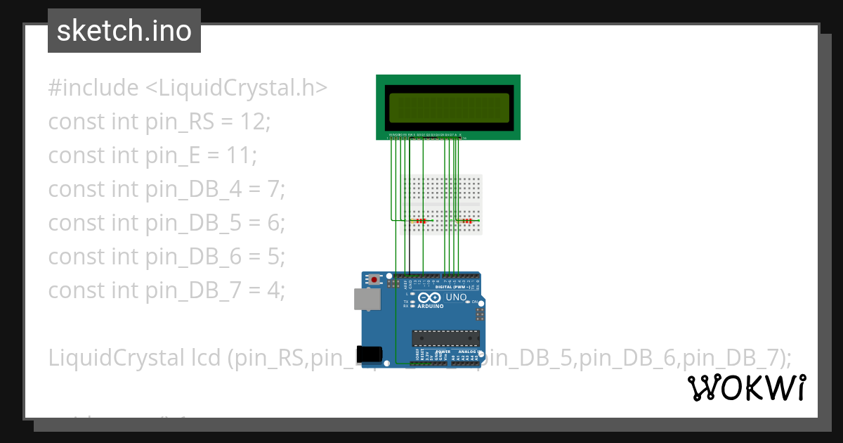 Projek lcd - Wokwi ESP32, STM32, Arduino Simulator