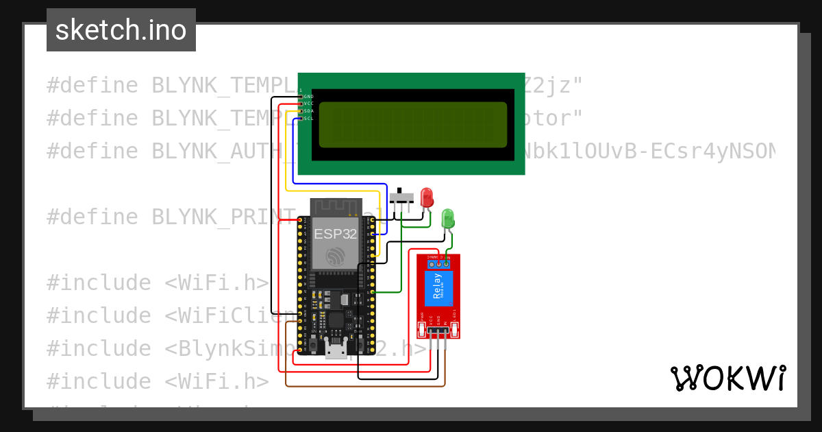 Kunci Motor Wokwi Esp32 Stm32 Arduino Simulator