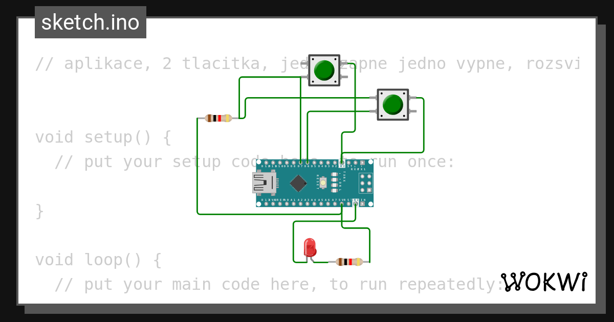 AsŘ Přimé Ovladani Ukol Wokwi Esp32 Stm32 Arduino Simulator