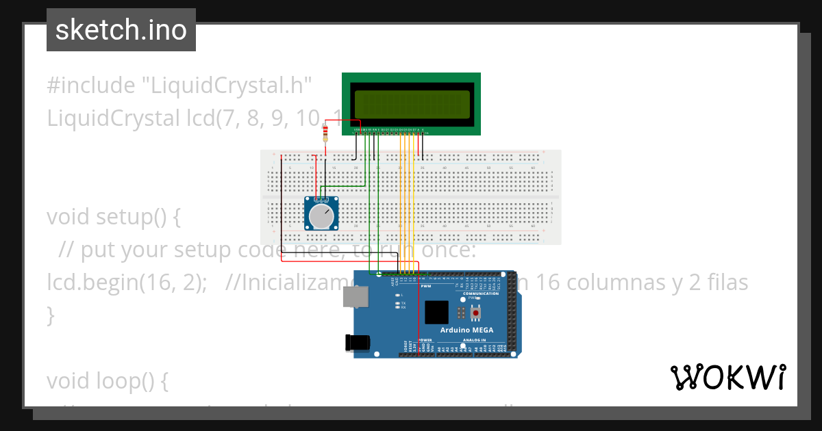 Pantalla - Wokwi ESP32, STM32, Arduino Simulator