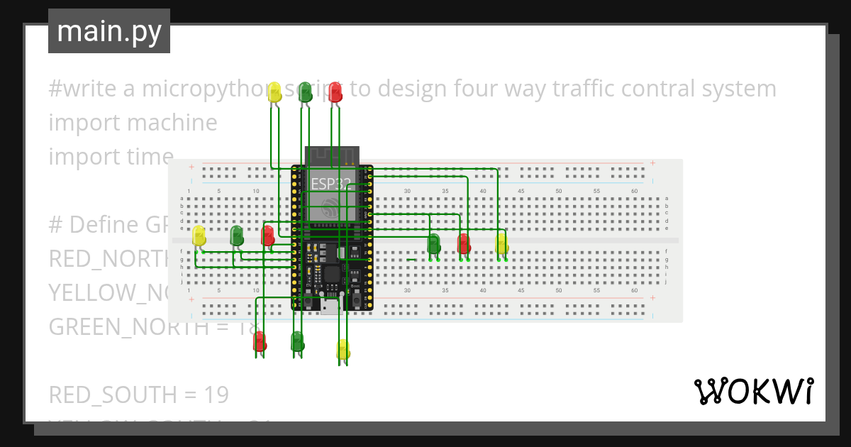 Trafficlightpy Wokwi Esp32 Stm32 Arduino Simulator 0680