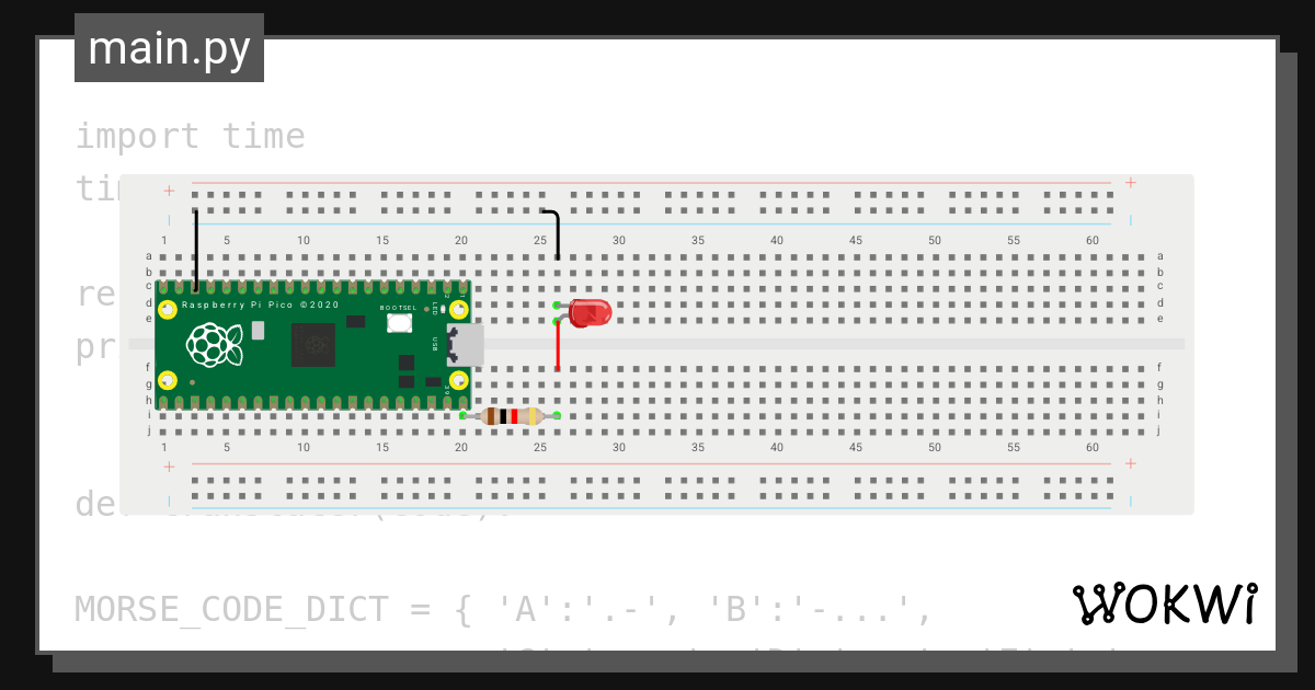 Morsecode Wokwi Esp32 Stm32 Arduino Simulator 0890