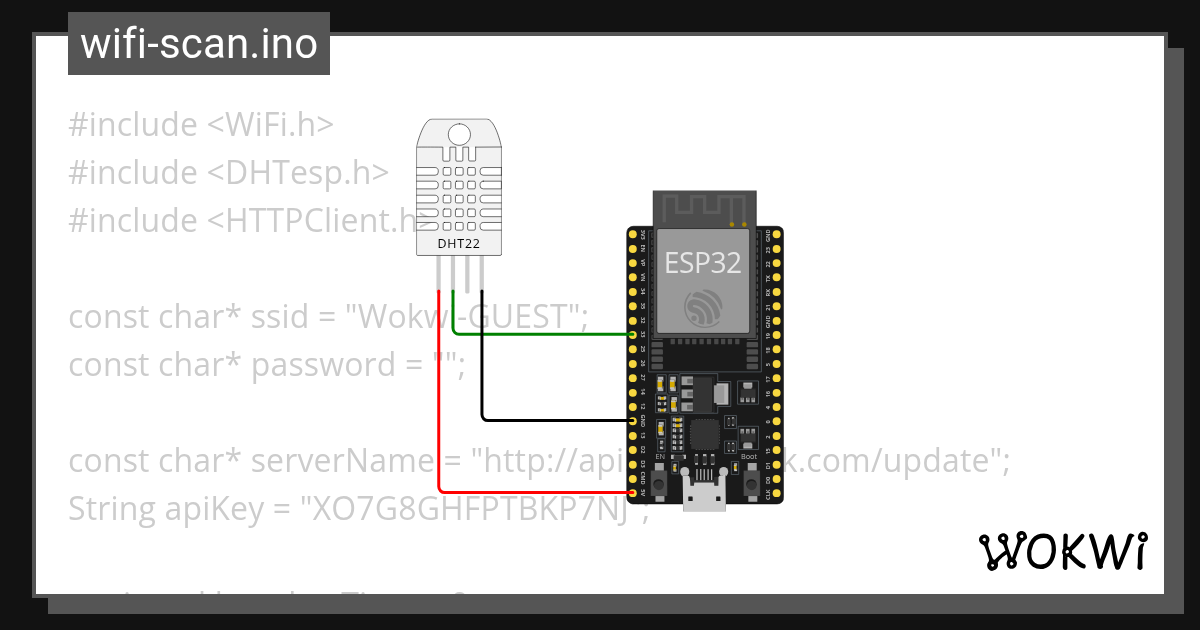 HTTP DHT22 - Wokwi ESP32, STM32, Arduino Simulator