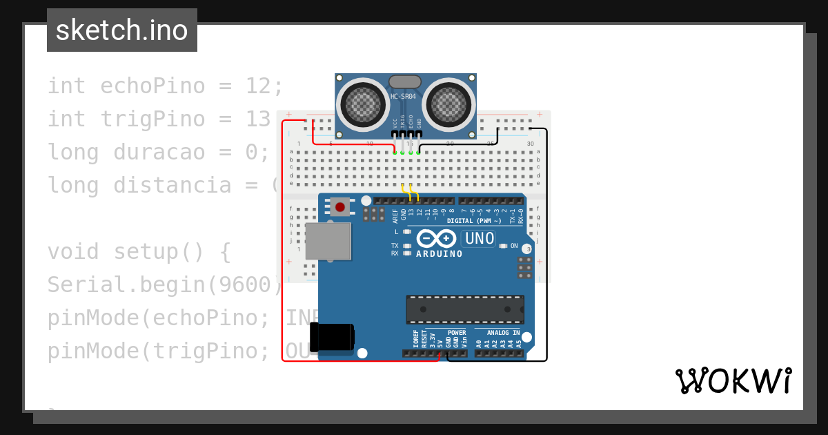 Sensor De Proximidade Wokwi Esp32 Stm32 Arduino Simulator 9973