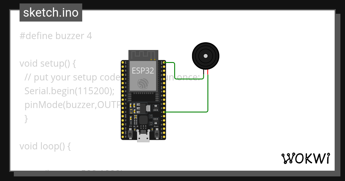 buzzer - Wokwi ESP32, STM32, Arduino Simulator buzzer - Wokwi ESP32, STM32, Arduino Simulator