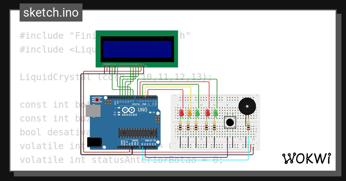 Semáforo Inteligente V30 Wokwi Esp32 Stm32 Arduino Simulator
