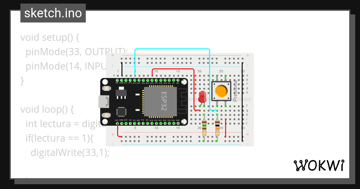 S2E4: pulsador input Copy - Wokwi ESP32, STM32, Arduino Simulator
