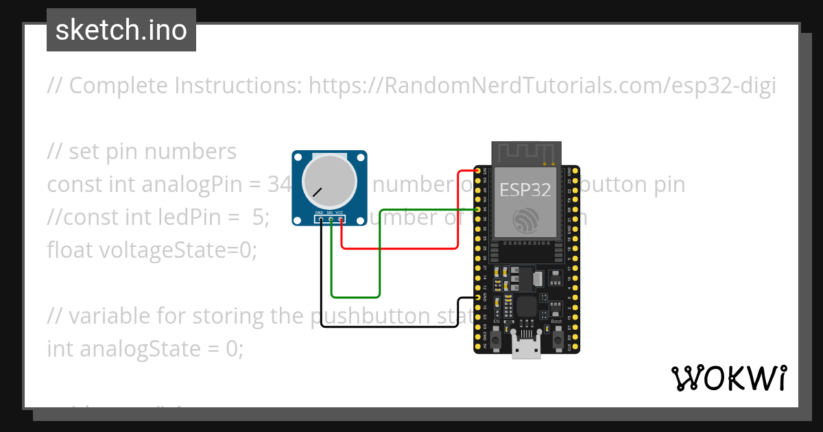 ootentiometer-analog state - Wokwi ESP32, STM32, Arduino Simulator