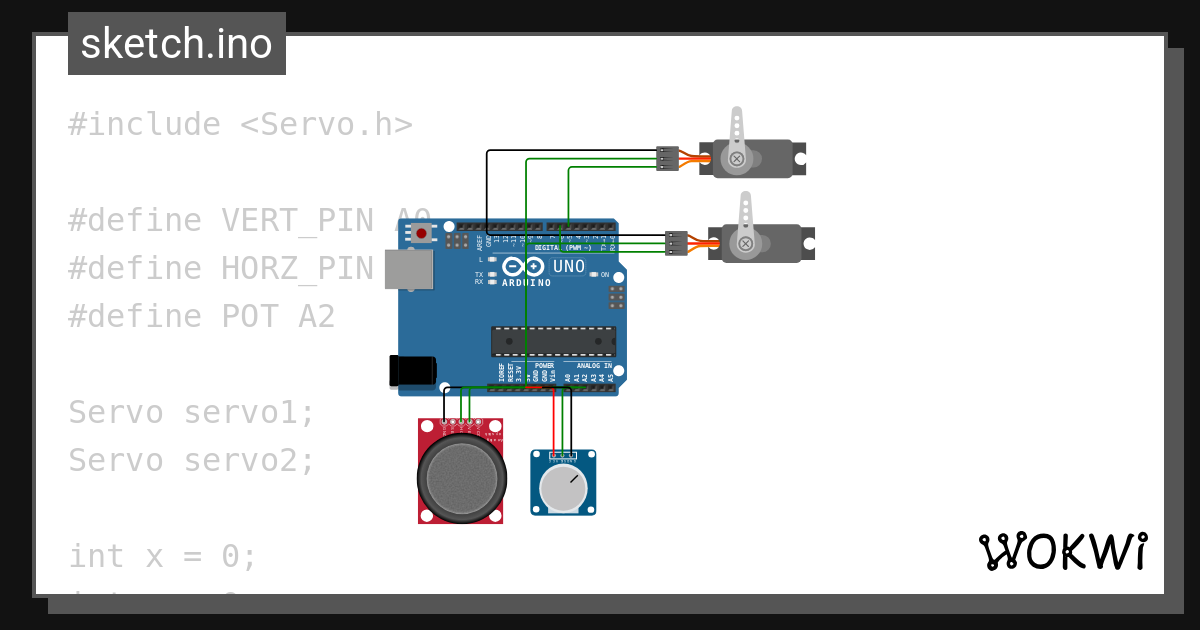 Control Servomotor Wokwi Esp32 Stm32 Arduino Simulator 4454