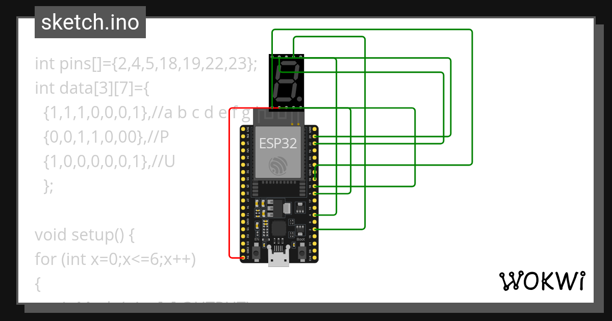 Seven Segment Display - Wokwi ESP32, STM32, Arduino Simulator Seven Segment Display - Wokwi ESP32, STM32, Arduino Simulator