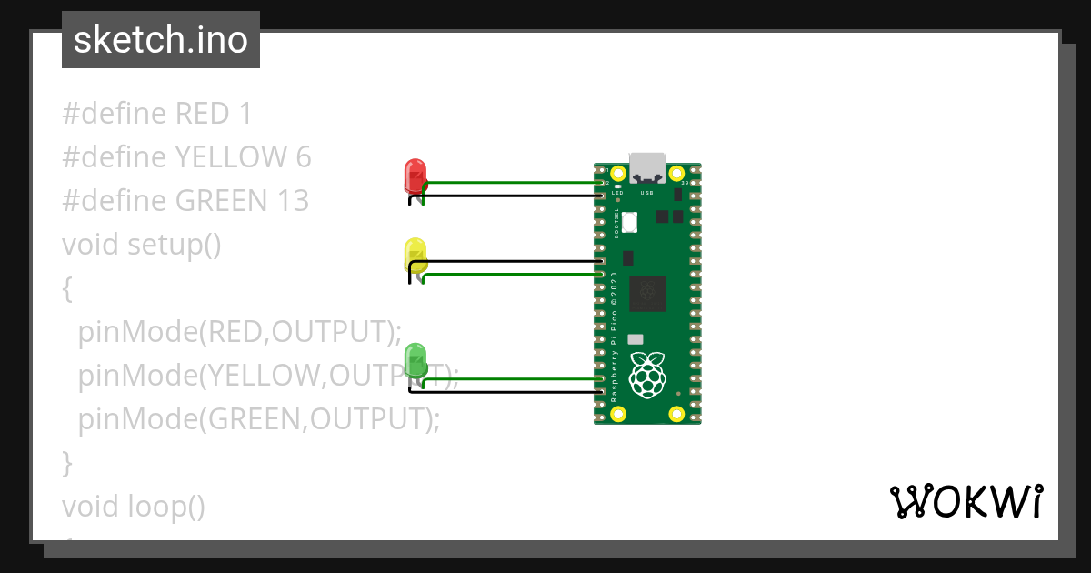 Traffic Lights - Wokwi ESP32, STM32, Arduino Simulator Traffic Lights - Wokwi ESP32, STM32, Arduino Simulator