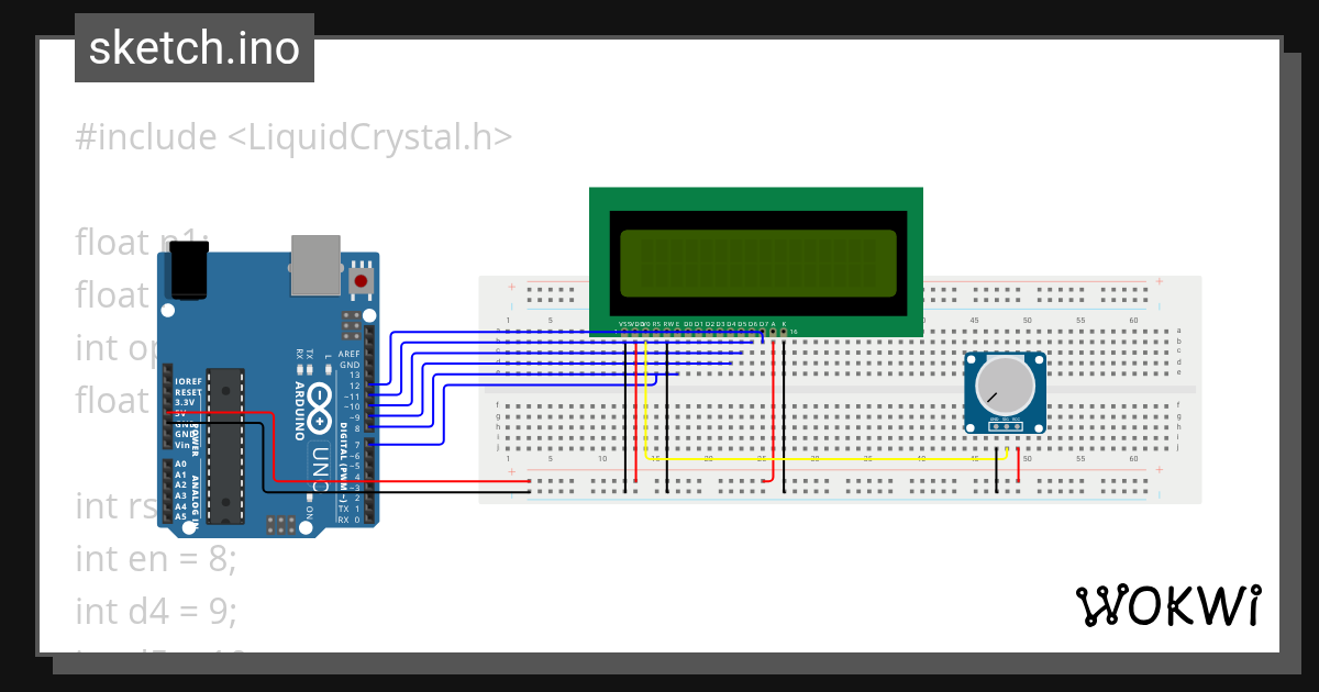 Calculadora LCD Adrian_Darriba_Santiago - Wokwi ESP32, STM32, Arduino Simulator