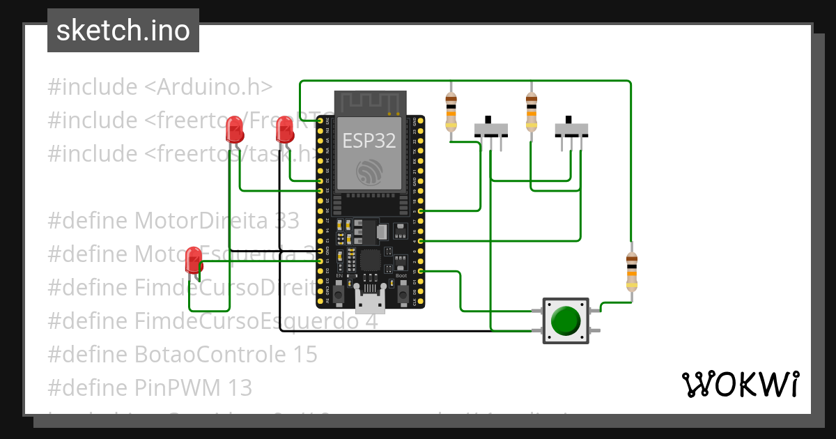Portao Wokwi Esp32 Stm32 Arduino Simulator 8935