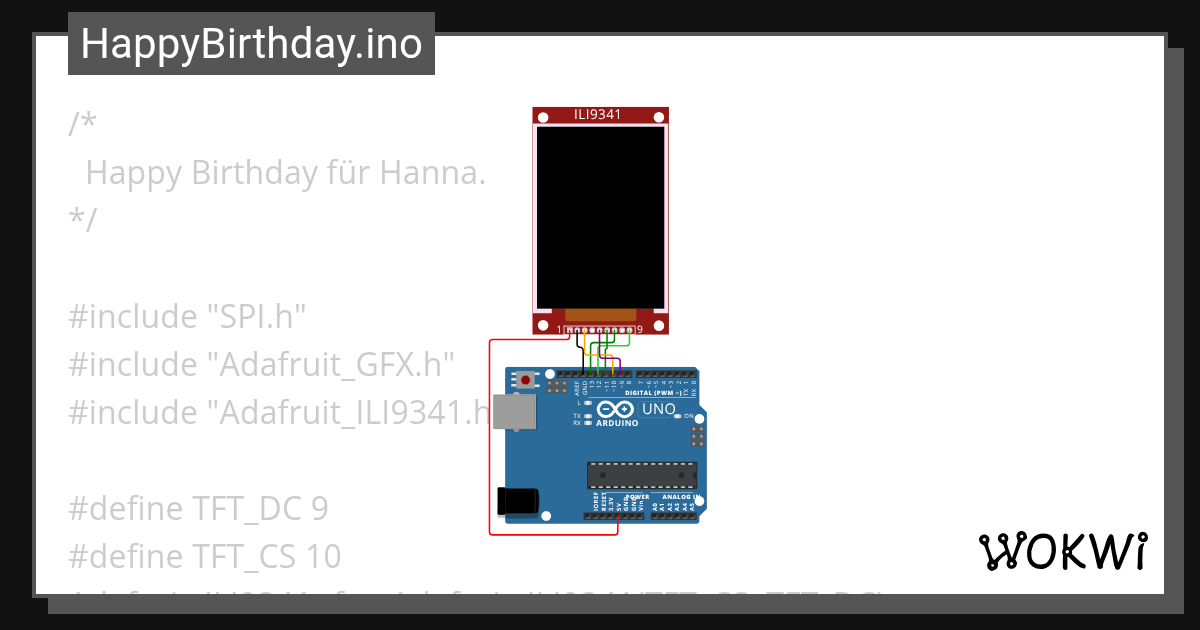 Hanna.ino - Wokwi ESP32, STM32, Arduino Simulator