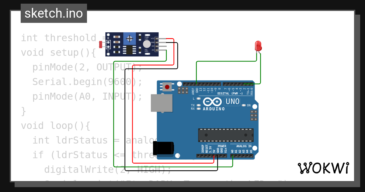 Ldr Experiment Wokwi Esp32 Stm32 Arduino Simulator