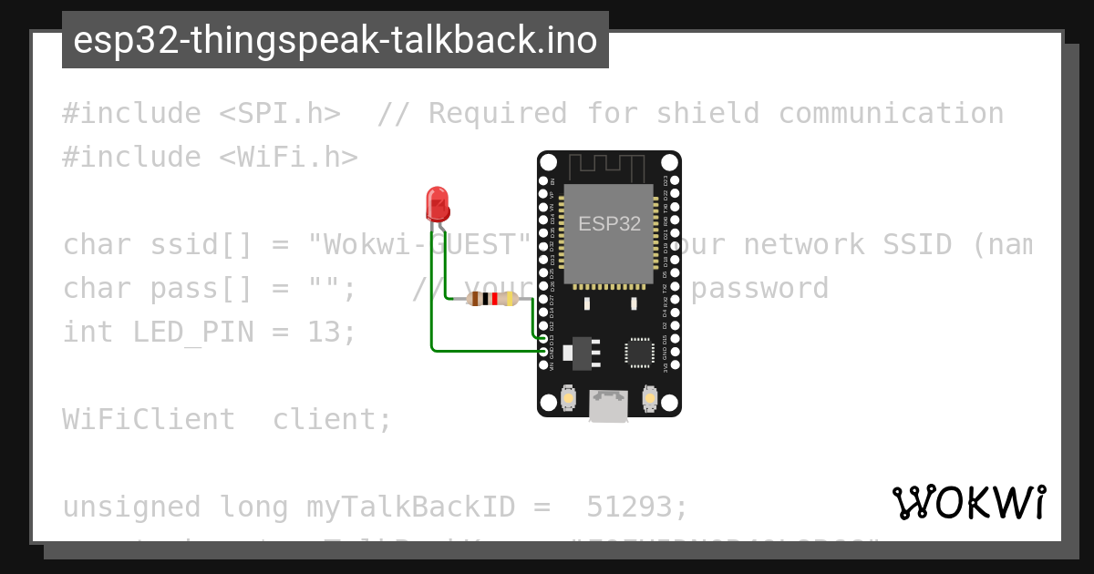 Esp32 Thingspeak Talkback Jude Copy Wokwi Esp32 Stm32 Arduino Simulator 9934