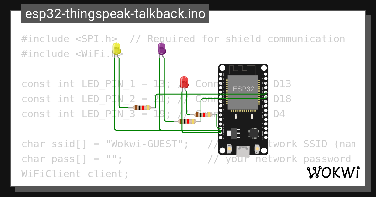 Esp32 Thingspeak Talkback Jude Copy Wokwi Esp32 Stm32 Arduino Simulator 3493