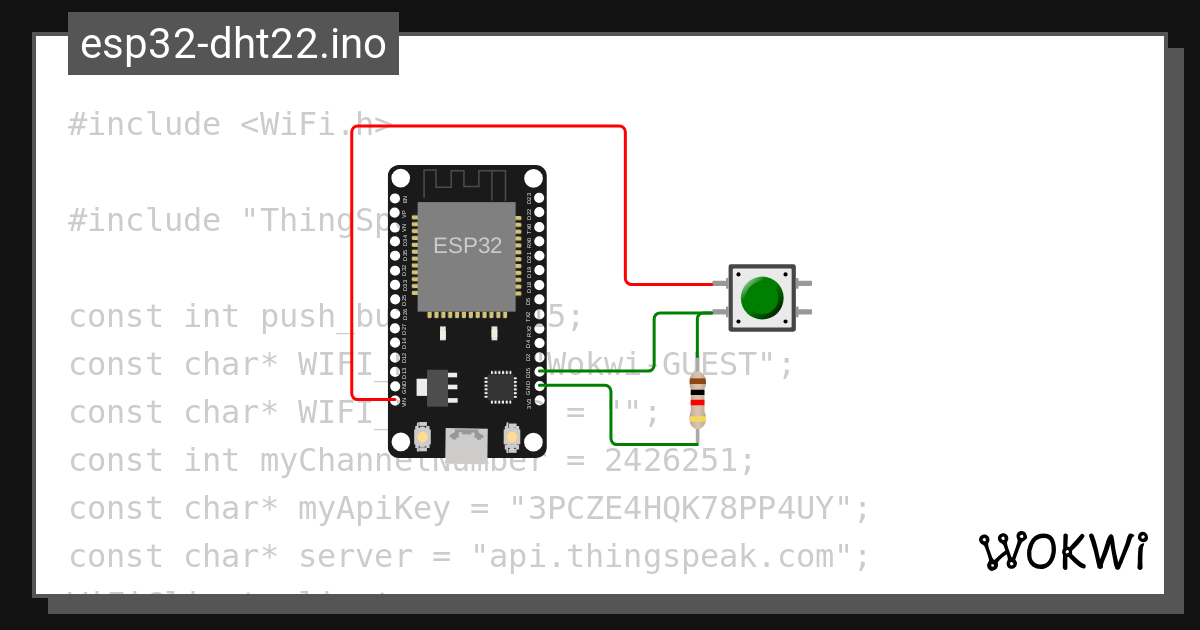 Esp32 Pushbutton Wokwi Esp32 Stm32 Arduino Simulator