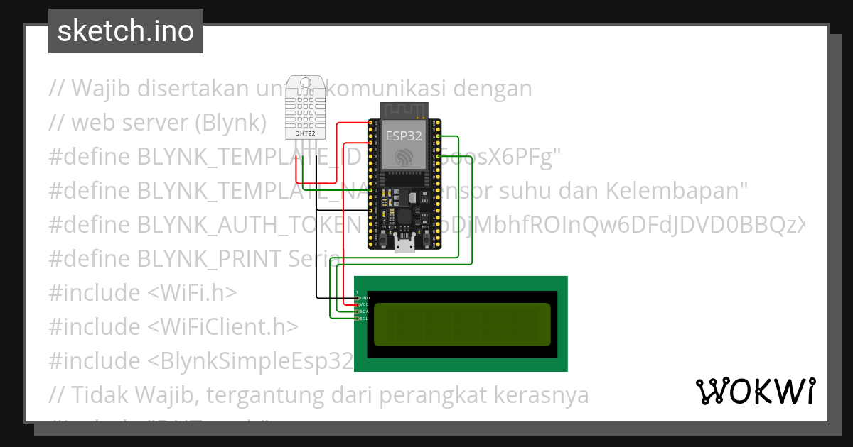 Suhu Dan Kelembapan Wokwi Esp32 Stm32 Arduino Simulator 