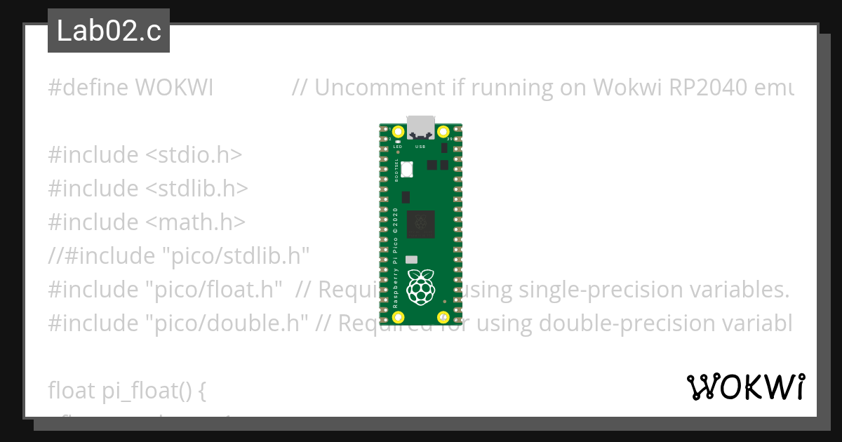 Pi Computer - Wokwi ESP32, STM32, Arduino Simulator