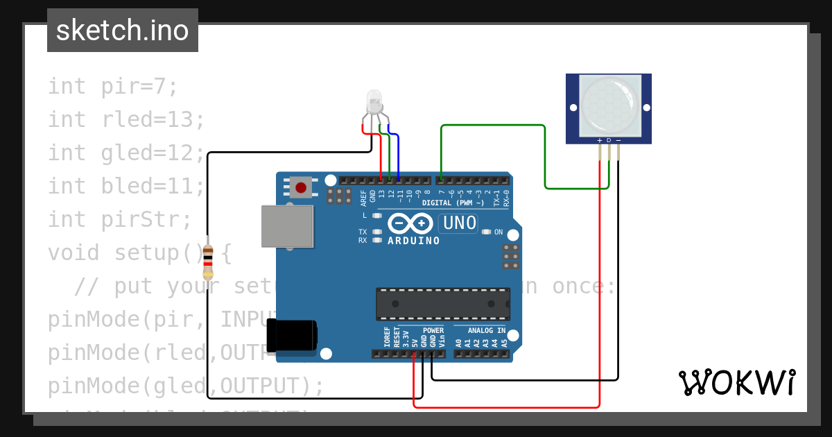 Sensing Movement Arduino Pir Project For Home Automation Wokwi Esp32 4522