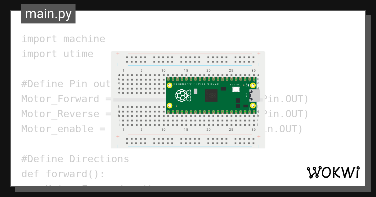 Motor Rotation Wokwi Esp32 Stm32 Arduino Simulator
