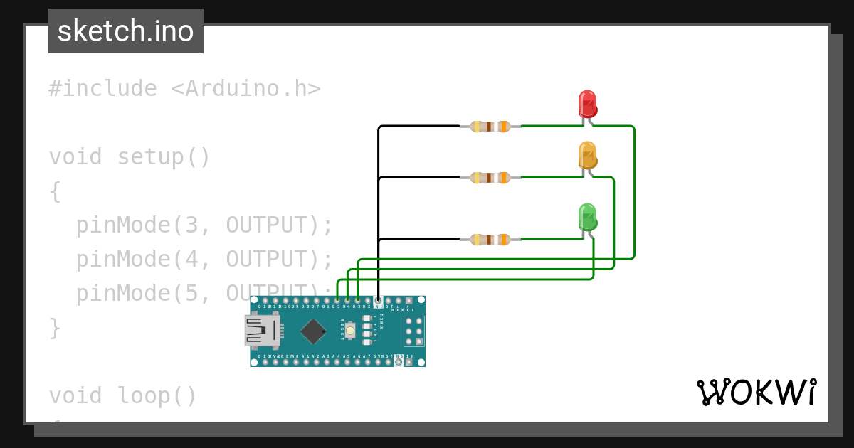 Verkeerslicht Ieben Mens Wokwi Esp32 Stm32 Arduino Simulator 5923