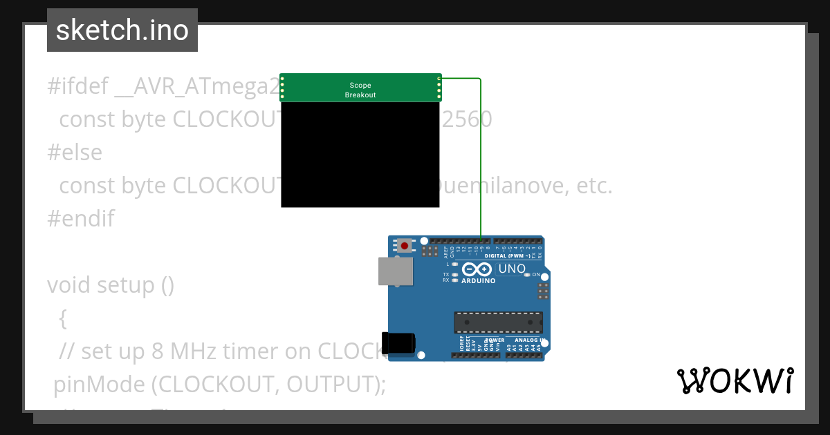 Scope Wokwi Esp32 Stm32 Arduino Simulator