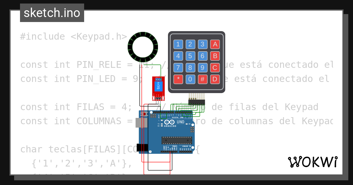 Led Keypad Wokwi Esp32 Stm32 Arduino Simulator 6623