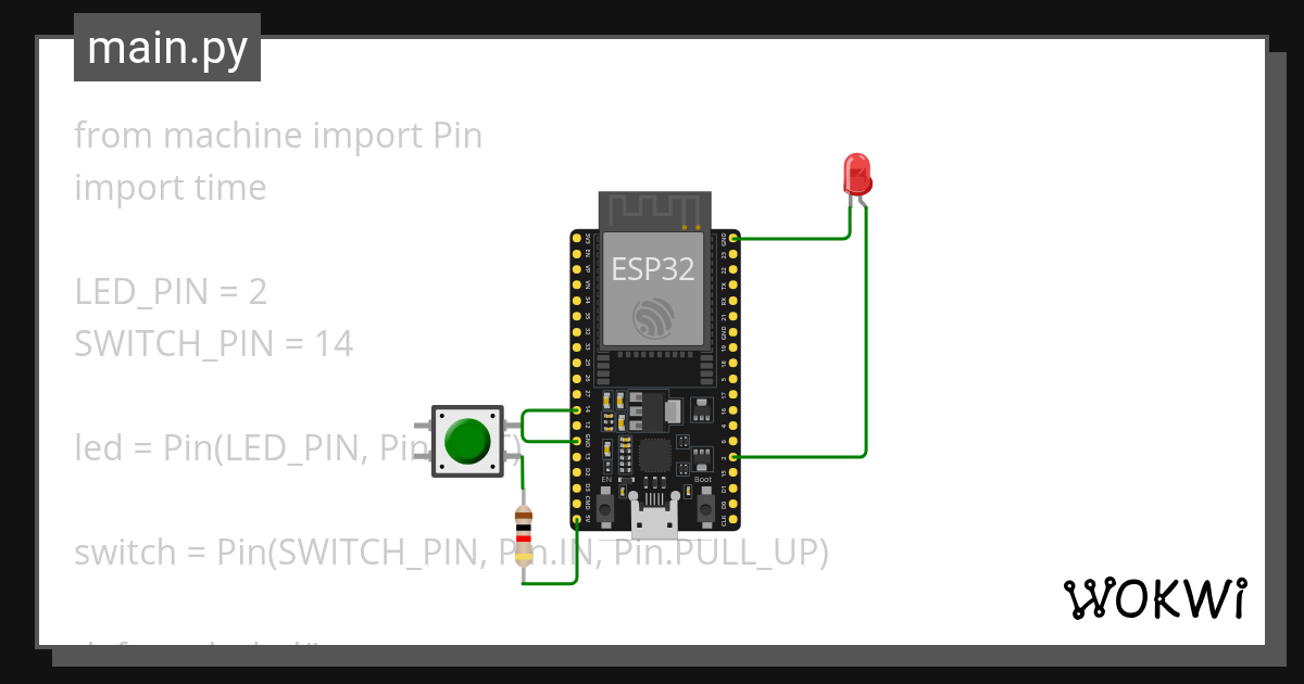 Led - Wokwi ESP32, STM32, Arduino Simulator