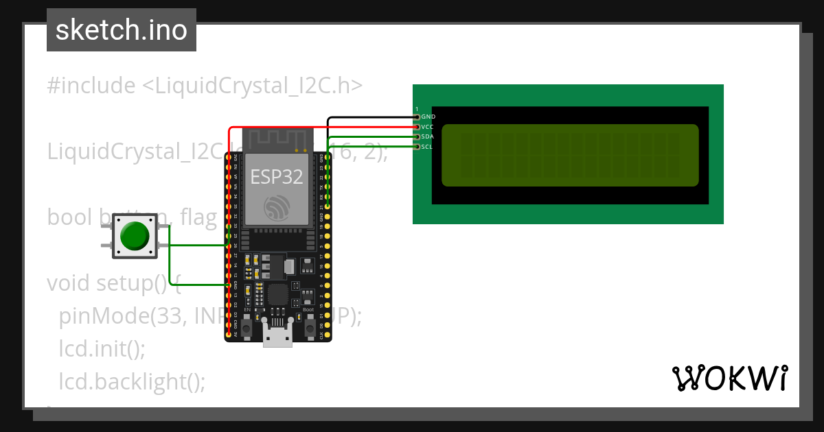button - Wokwi ESP32, STM32, Arduino Simulator