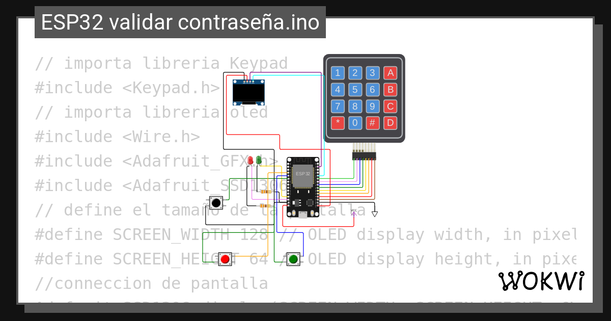 18 Esp32 Validar Contraseño Copy Wokwi Esp32 Stm32 Arduino Simulator