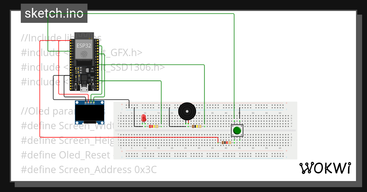 OLED - Wokwi ESP32, STM32, Arduino Simulator