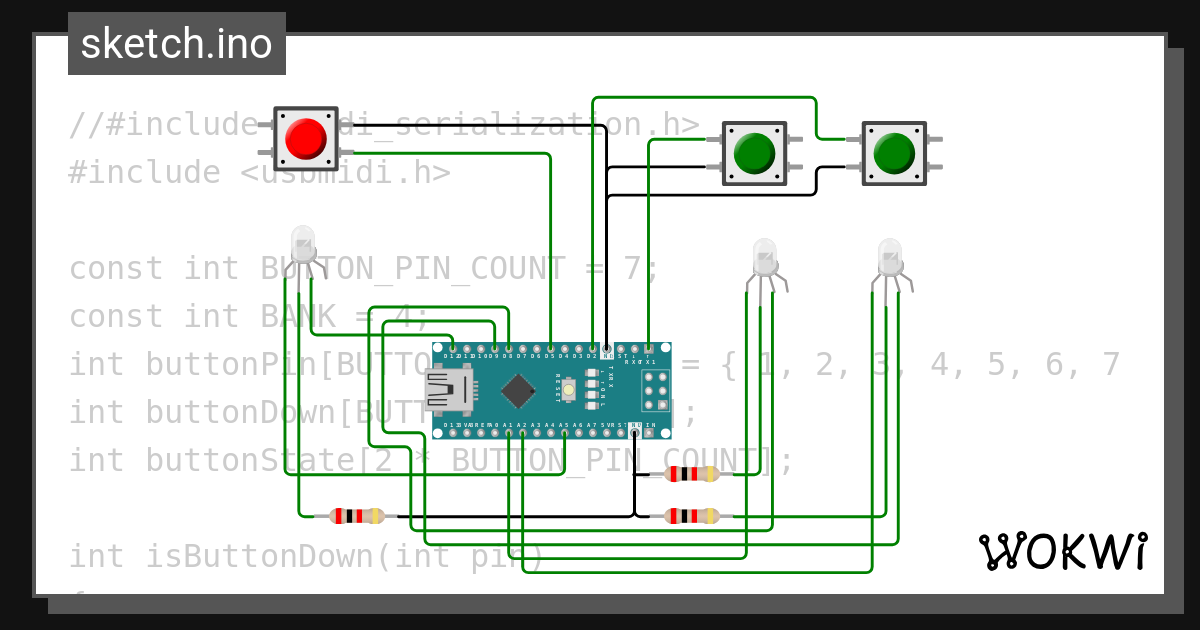 Midicontroler Multiplex Wokwi Esp32 Stm32 Arduino Simulator 1035