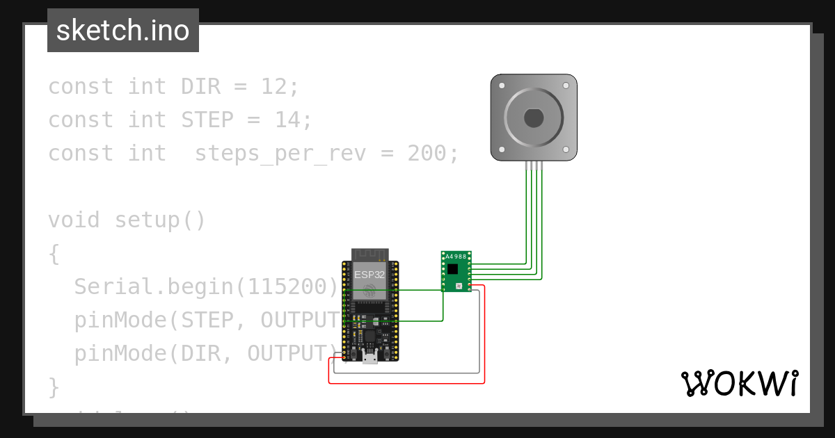 Stepper Test Wokwi Esp32 Stm32 Arduino Simulator 3125