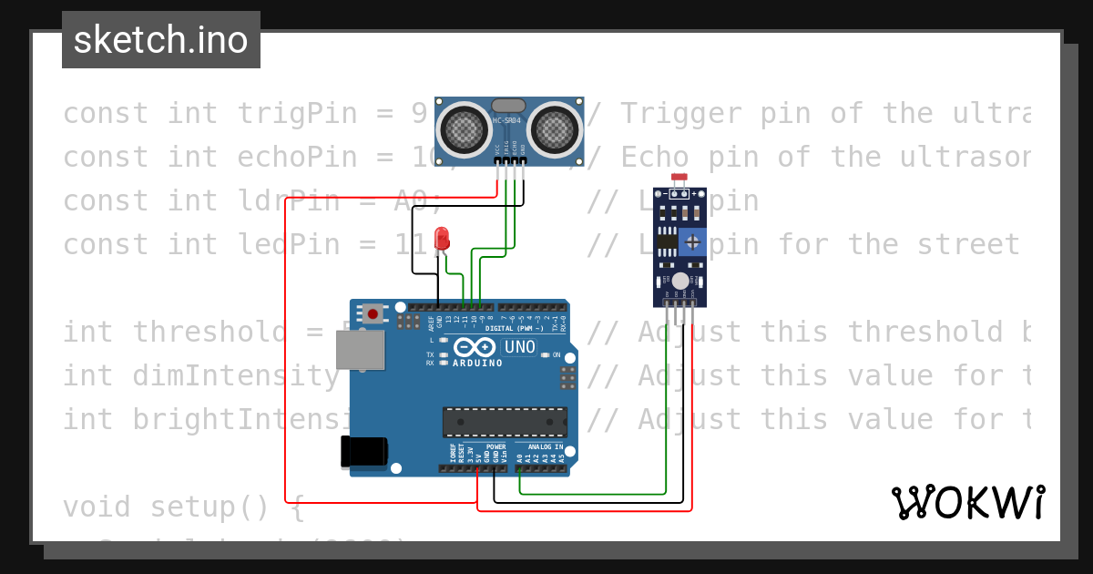 Street Light Wokwi Esp32 Stm32 Arduino Simulator 5658