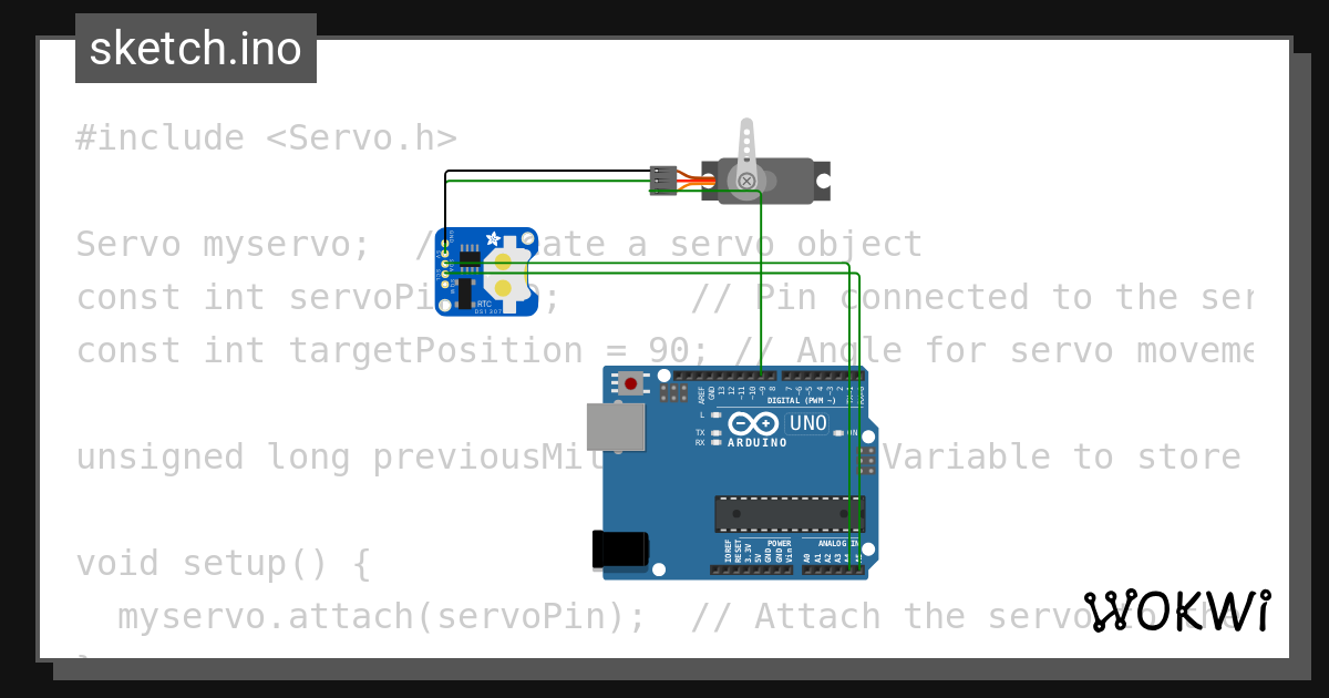 Automatic Servo Motor Wokwi Esp32 Stm32 Arduino Simulator 2062