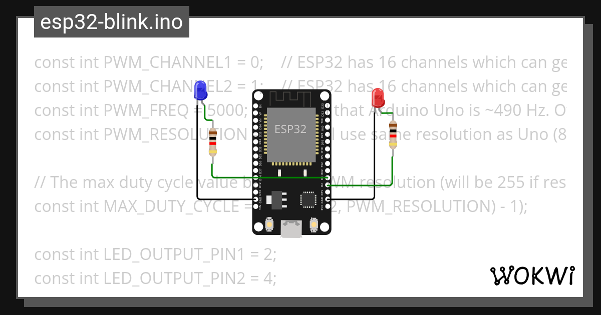 Wokwi - Online ESP32, STM32, Arduino Simulator