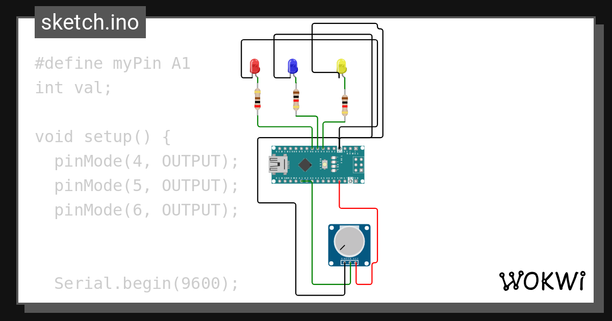 Potentiometer Wokwi Esp32 Stm32 Arduino Simulator 7607