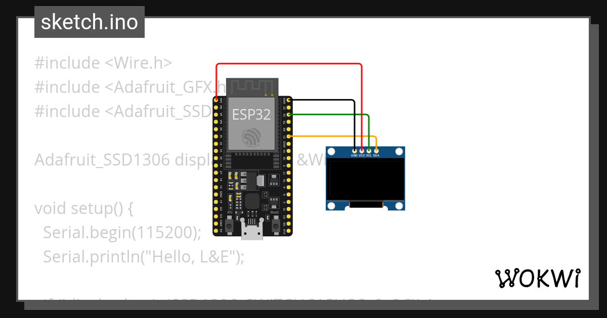 Ssd1306 Wokwi Esp32 Stm32 Arduino Simulator 