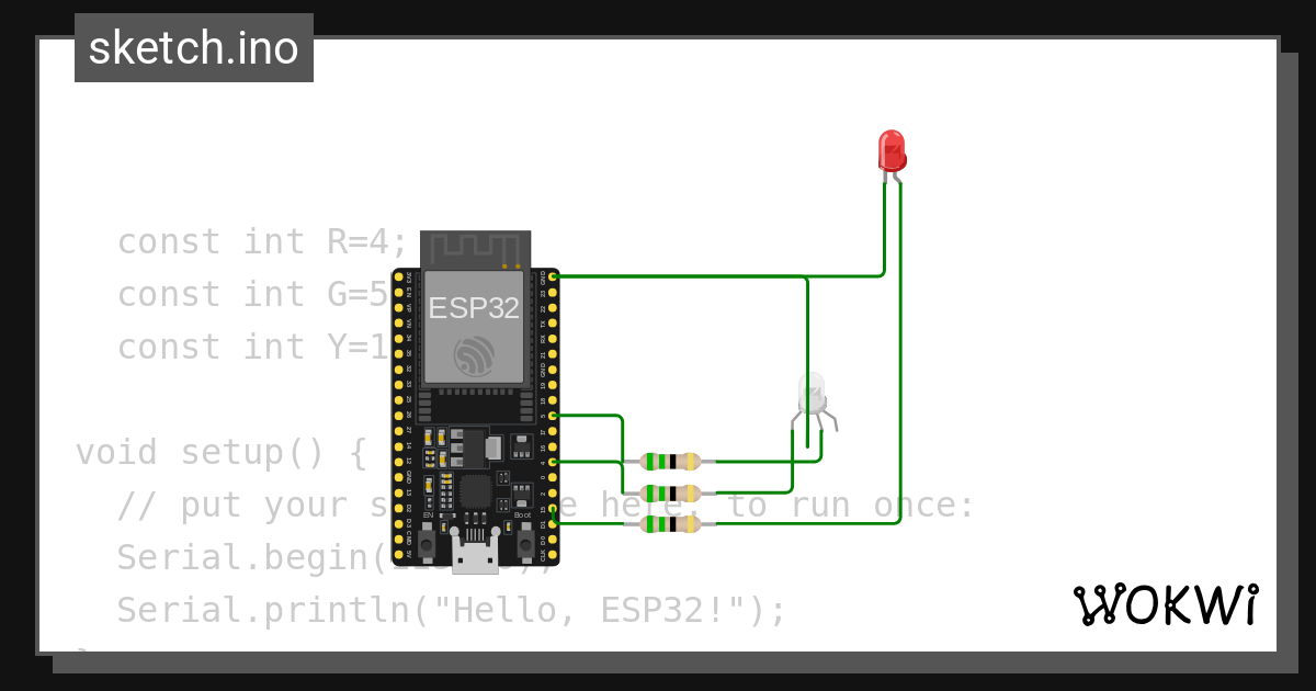 Rgy Led Wokwi Esp32 Stm32 Arduino Simulator