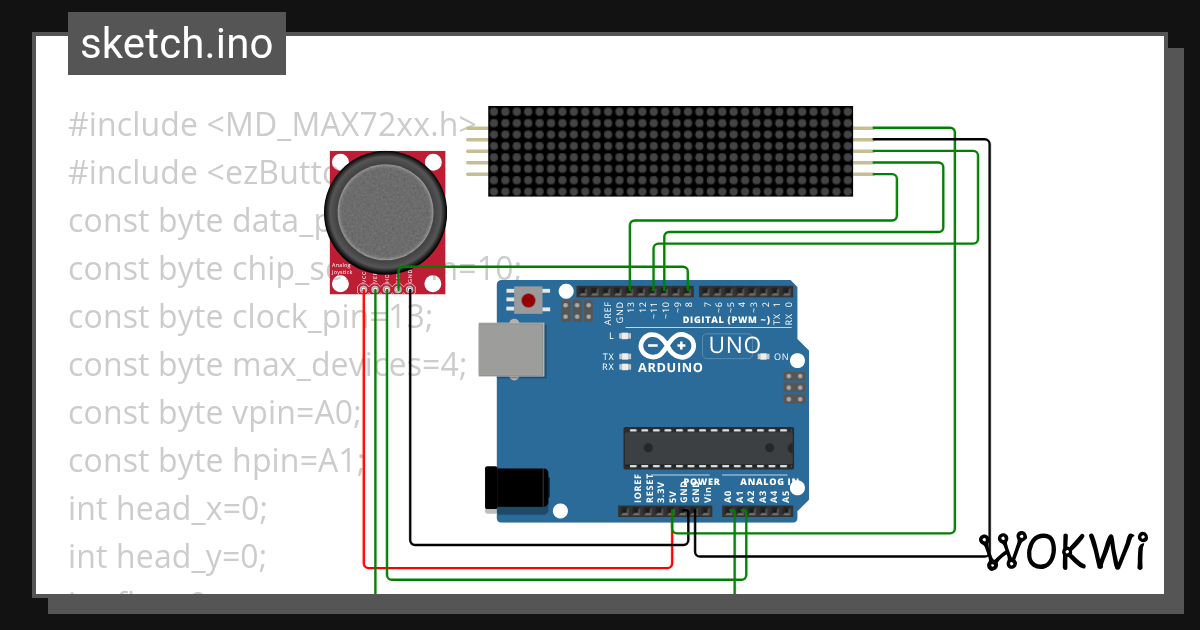 Snake Game part I - Wokwi ESP32, STM32, Arduino Simulator
