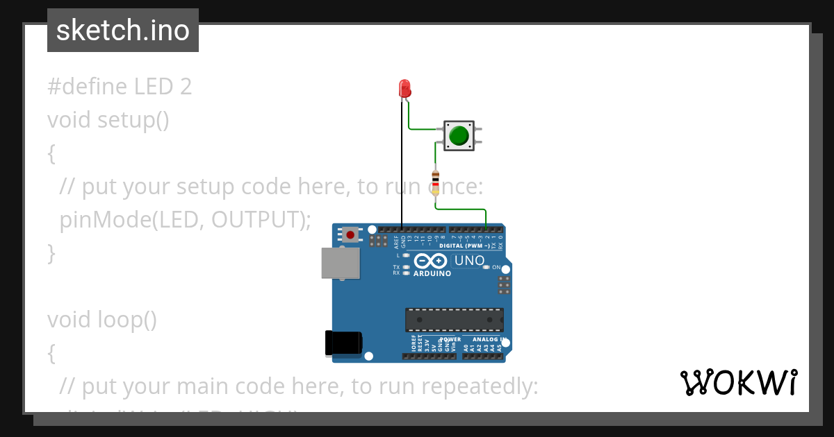 Blink Led Taster Wokwi Esp32 Stm32 Arduino Simulator 5992
