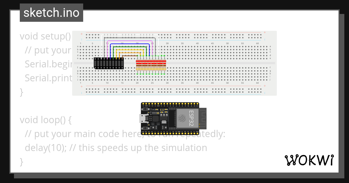Water Level Display 1 - Wokwi ESP32, STM32, Arduino Simulator