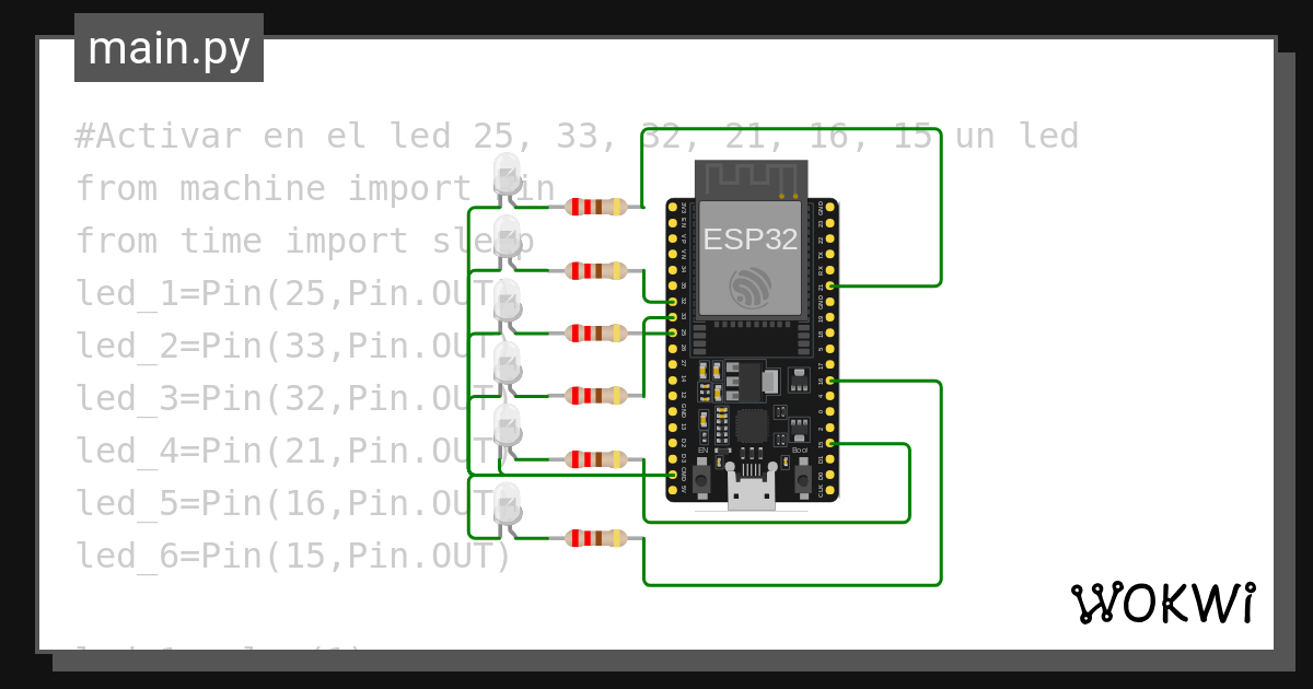 Thonny Leds Wokwi Esp32 Stm32 Arduino Simulator