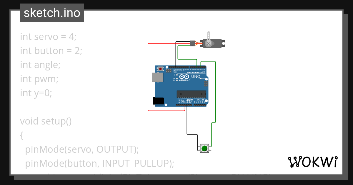 SWITCH2 & SERVO2 - Wokwi ESP32, STM32, Arduino Simulator SWITCH2 & SERVO2 - Wokwi ESP32, STM32, Arduino Simulator